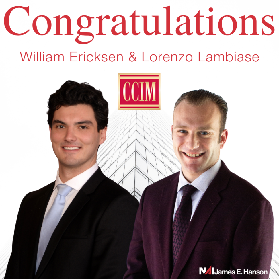 NAI James E. Hanson’s William Ericksen and Lorenzo Lambiase Earn CCIM ...